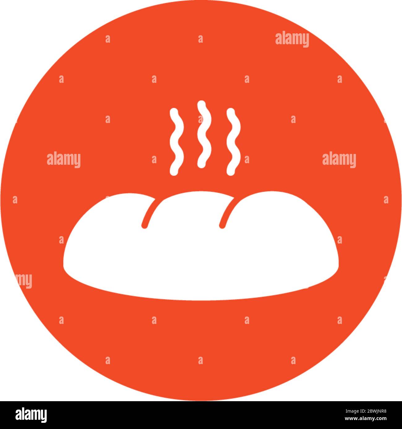 delicious hot bread block style icon Stock Vector Image & Art - Alamy