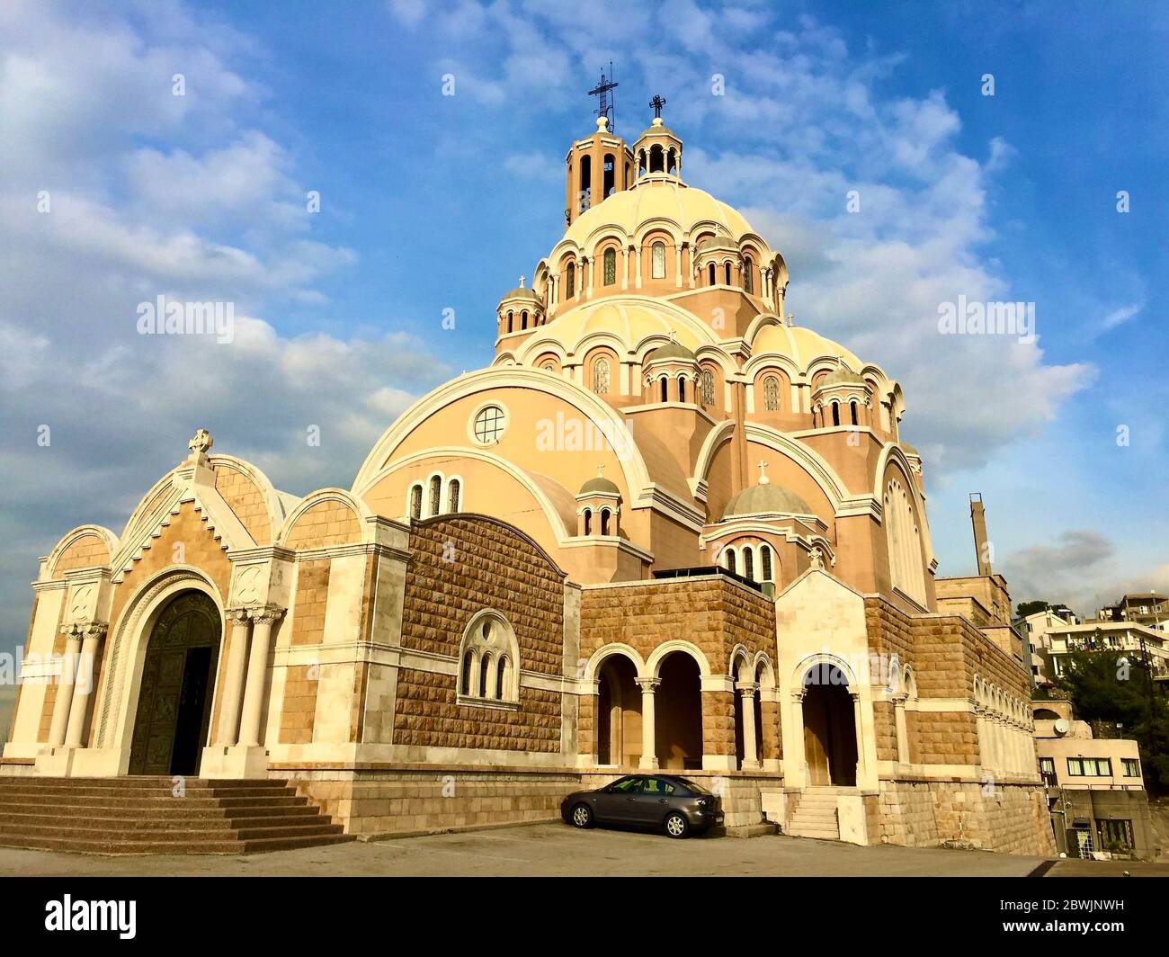 St. Paul Cathedral, Harissa, Lebanon Stock Photo - Alamy