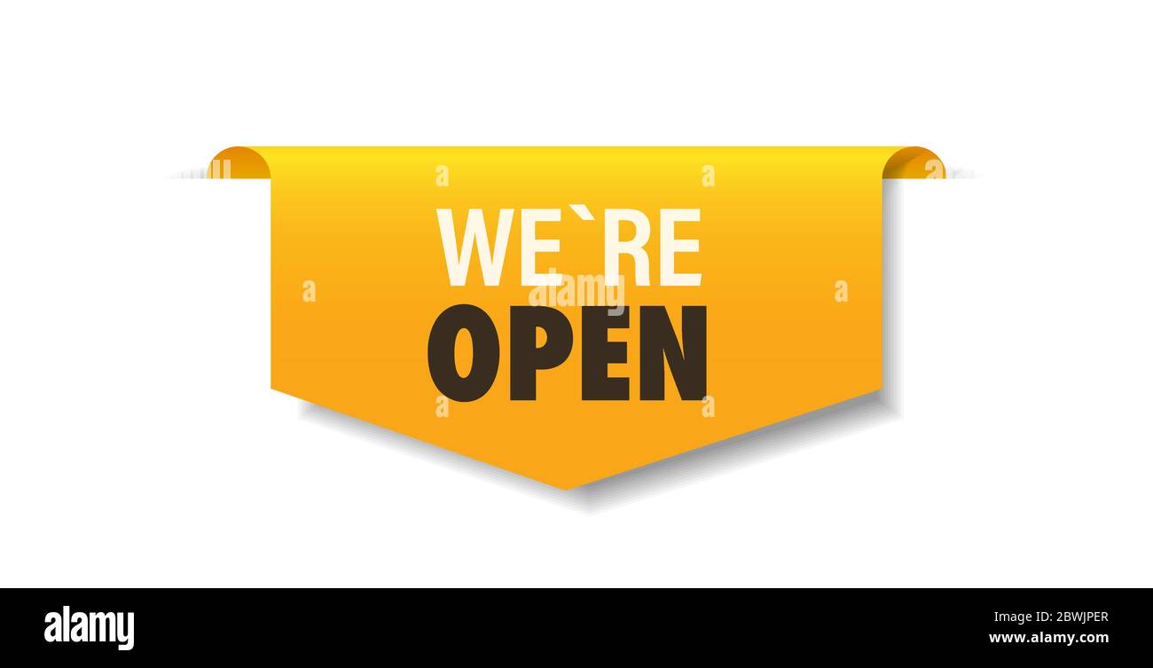 we are open sticker coronavirus quarantine is over advertising campaign ...