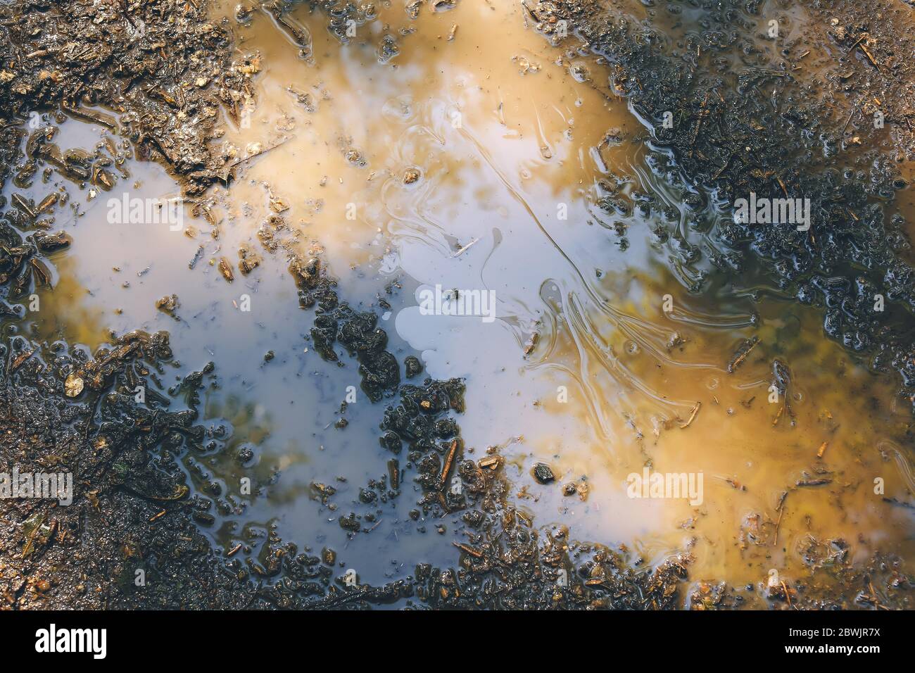 Land contaminated oil pollution hi-res stock photography and images - Alamy