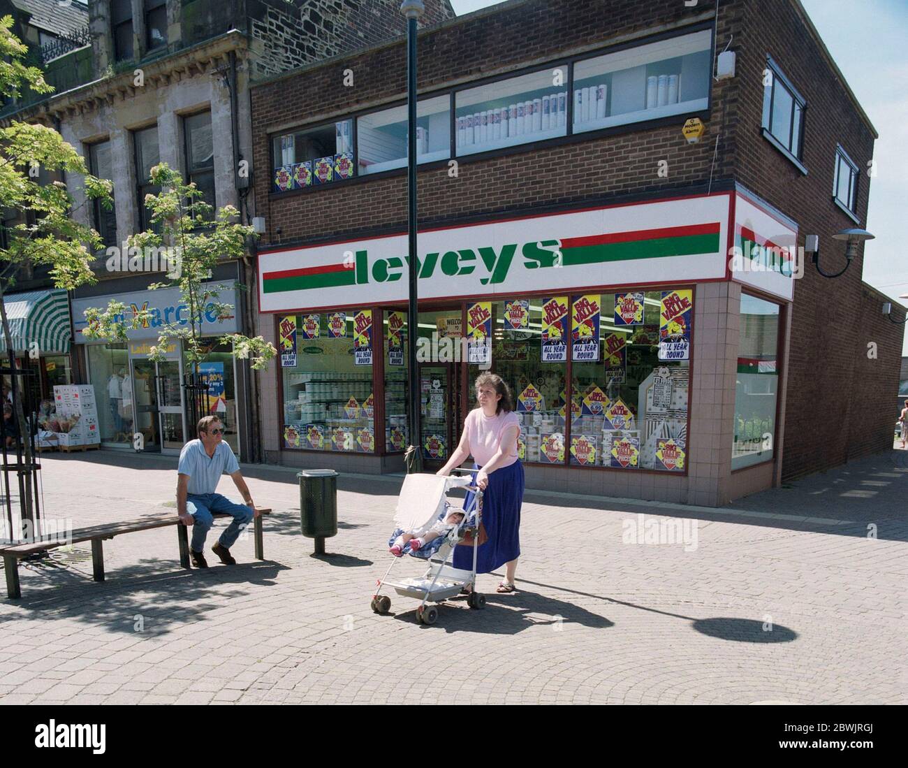 People shopping in consett town centre hi-res stock photography and ...