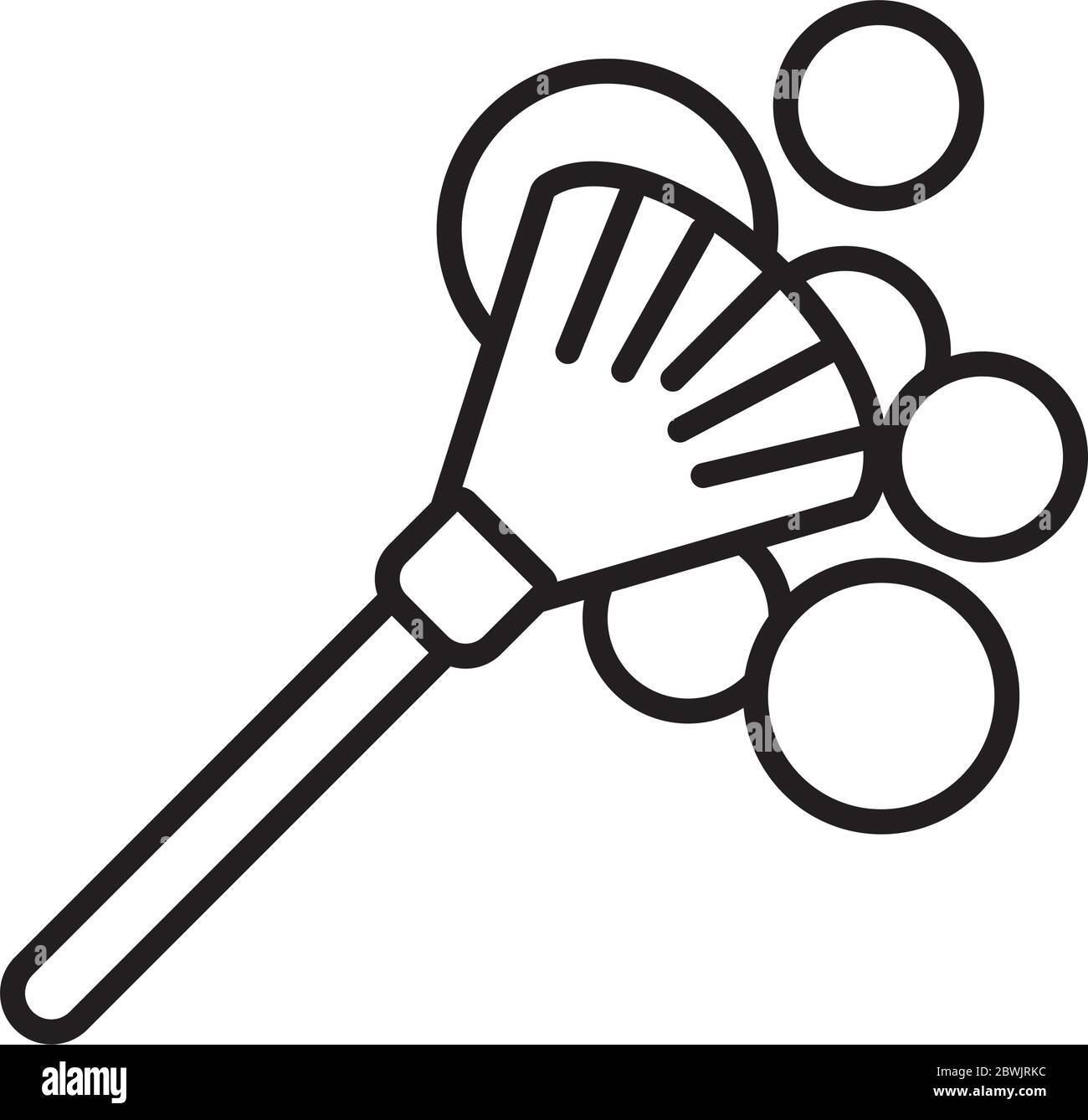 Hand holding duster Stock Vector Images - Alamy