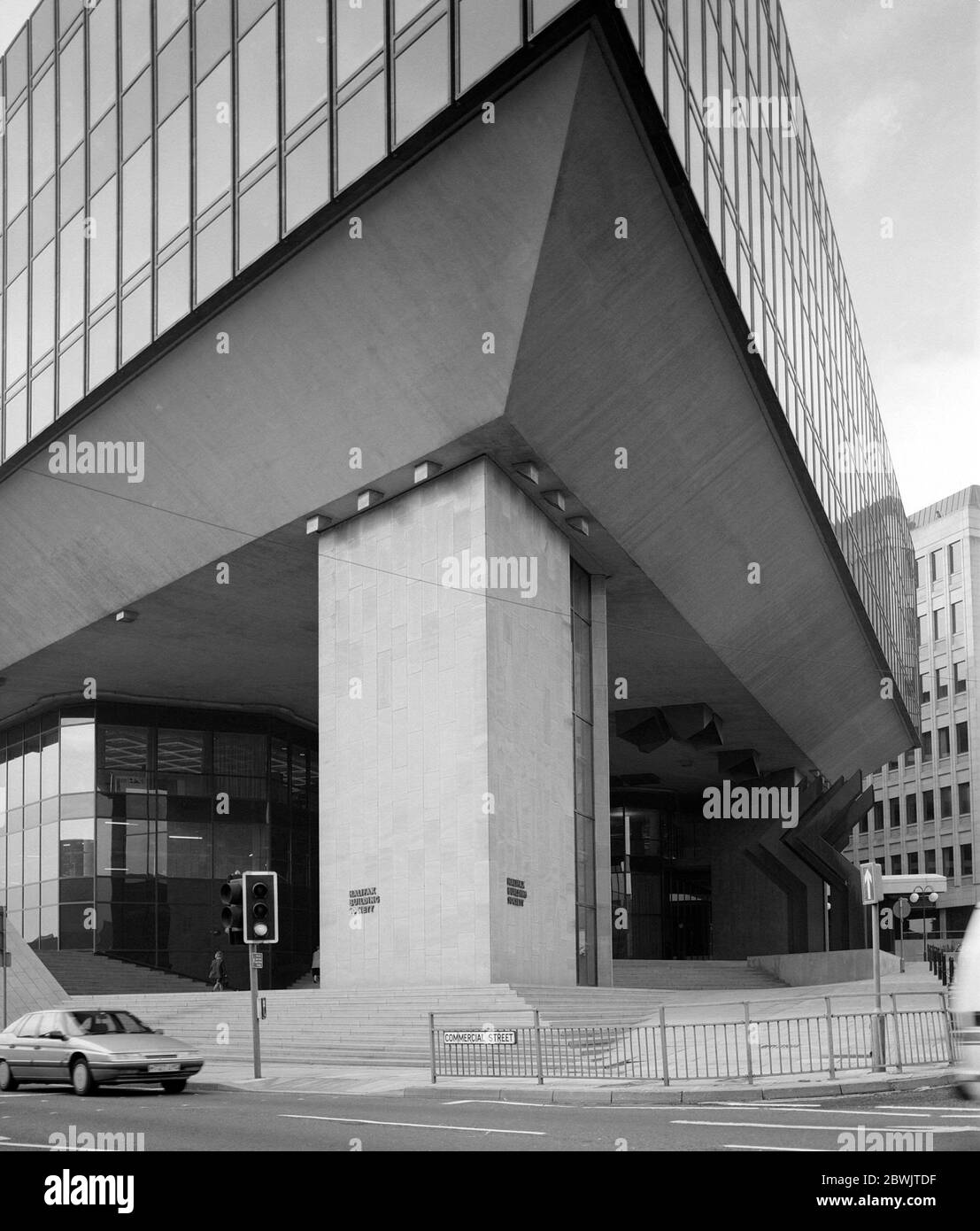 1995, Halifax Building society headquarters, West Yorkshire, northern ...