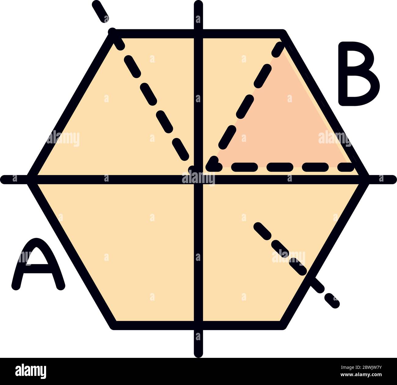 math education school science algebra graph line and fill style icon ...
