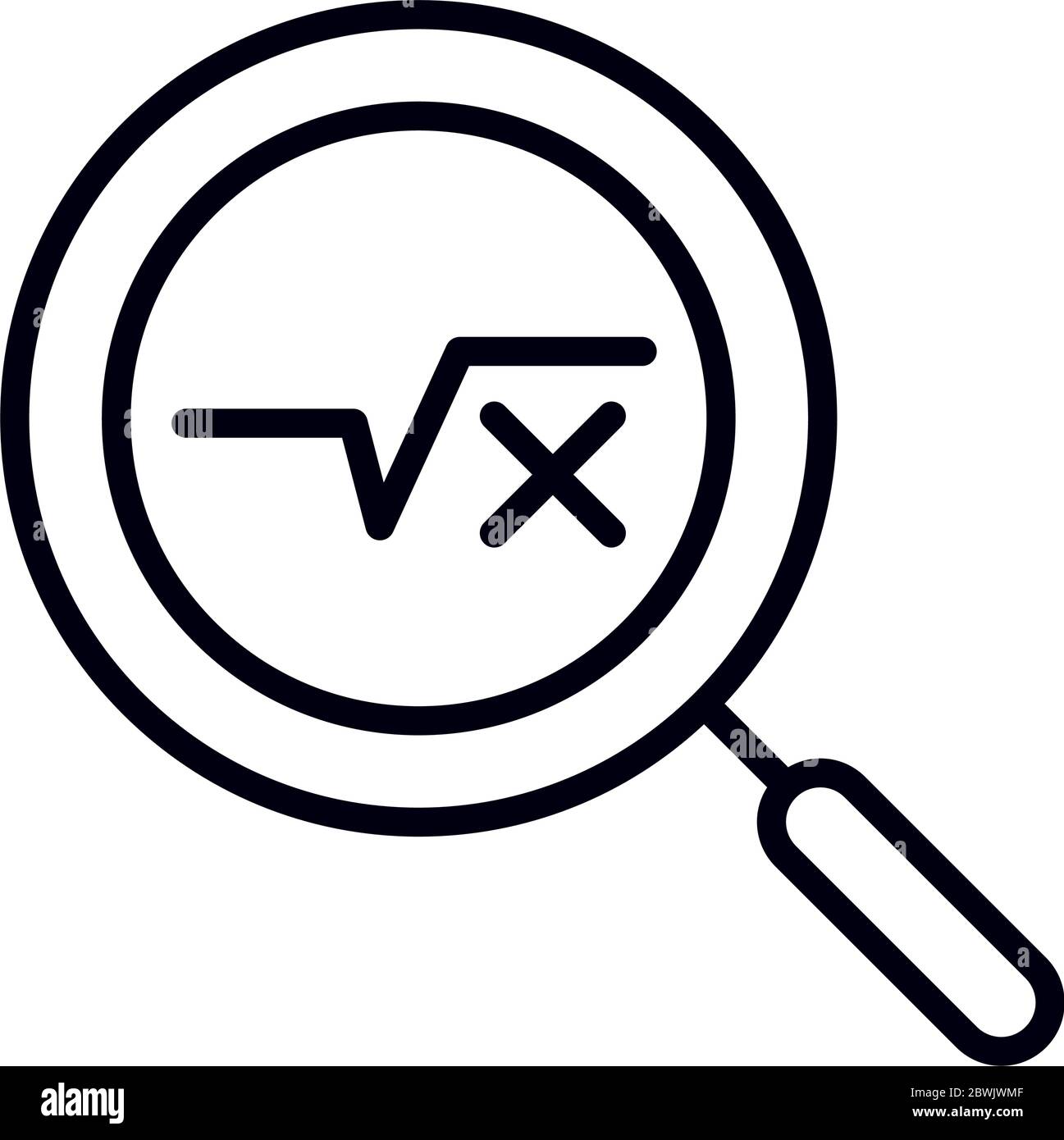 Equation math problem icon hi-res stock photography and images - Alamy