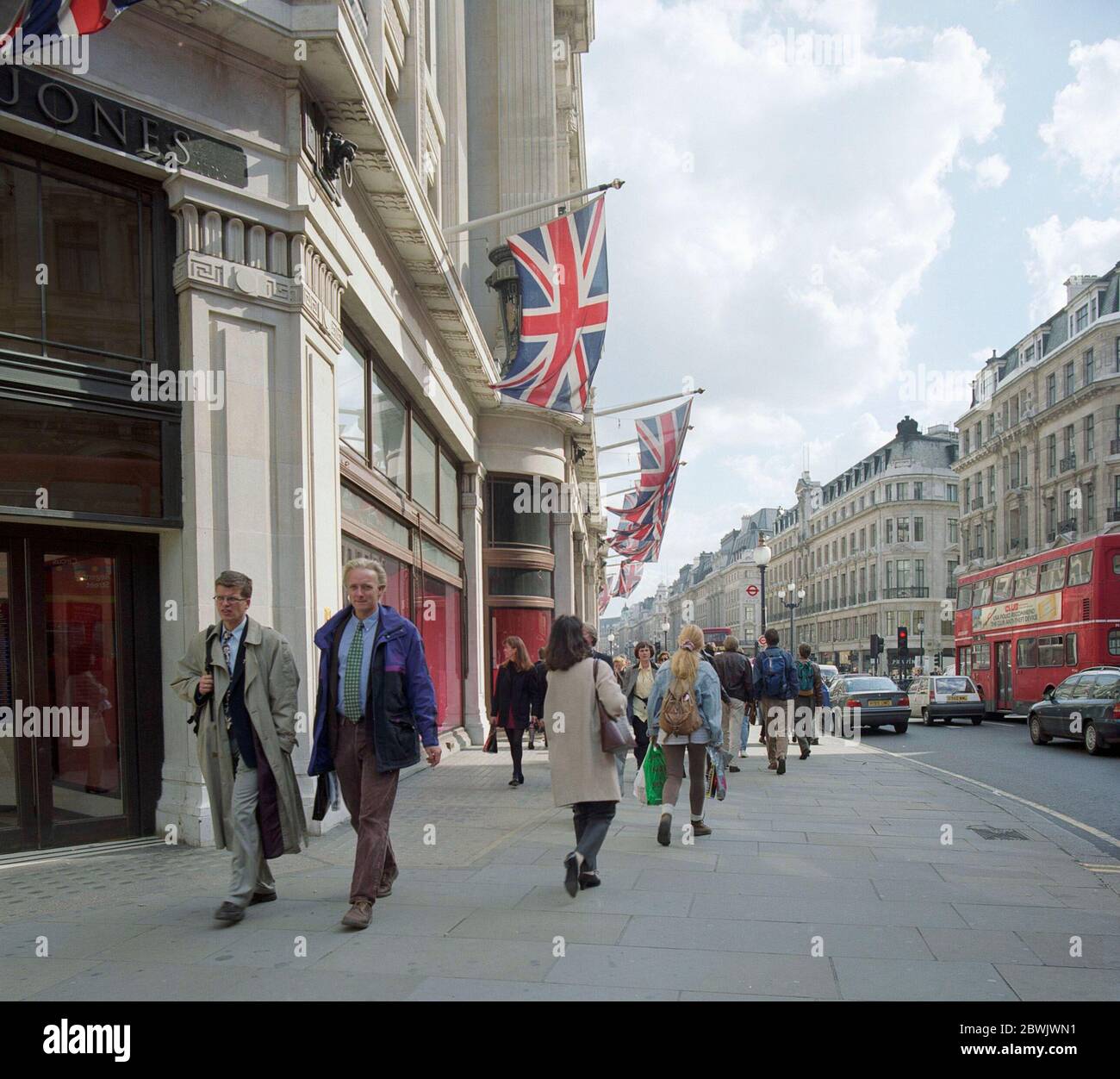 Street scene in Regent street, central London, south East England, UK ...