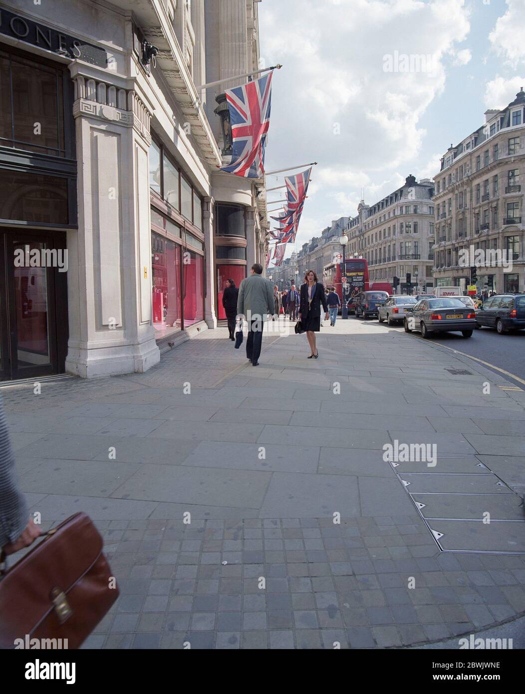 Street scene in Regent street, central London, south East England, UK ...
