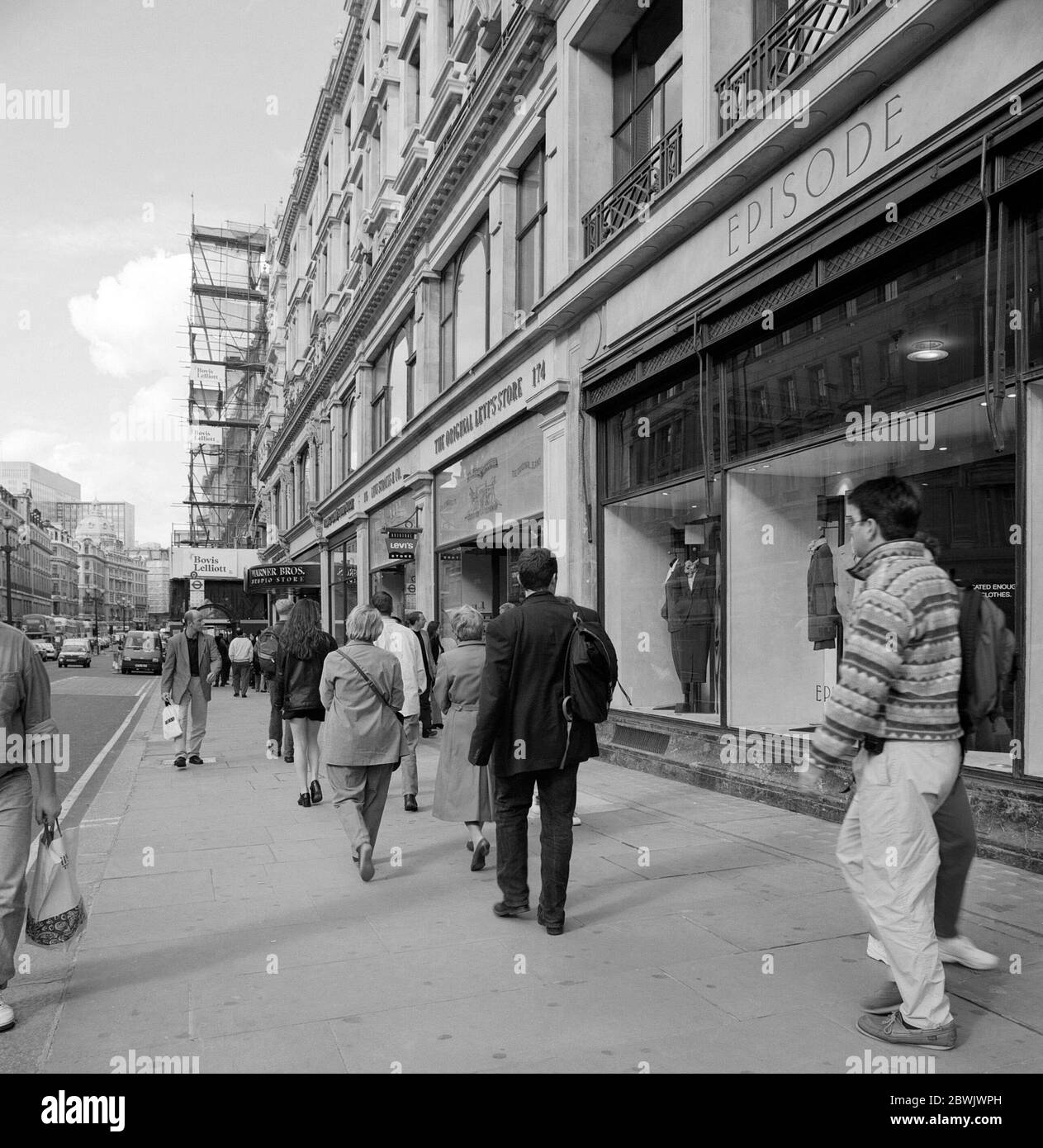 Street scene in Regent street, central London, south East England, UK ...