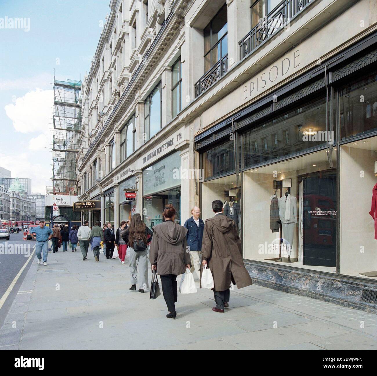 Street scene in Regent street, central London, south East England, UK ...