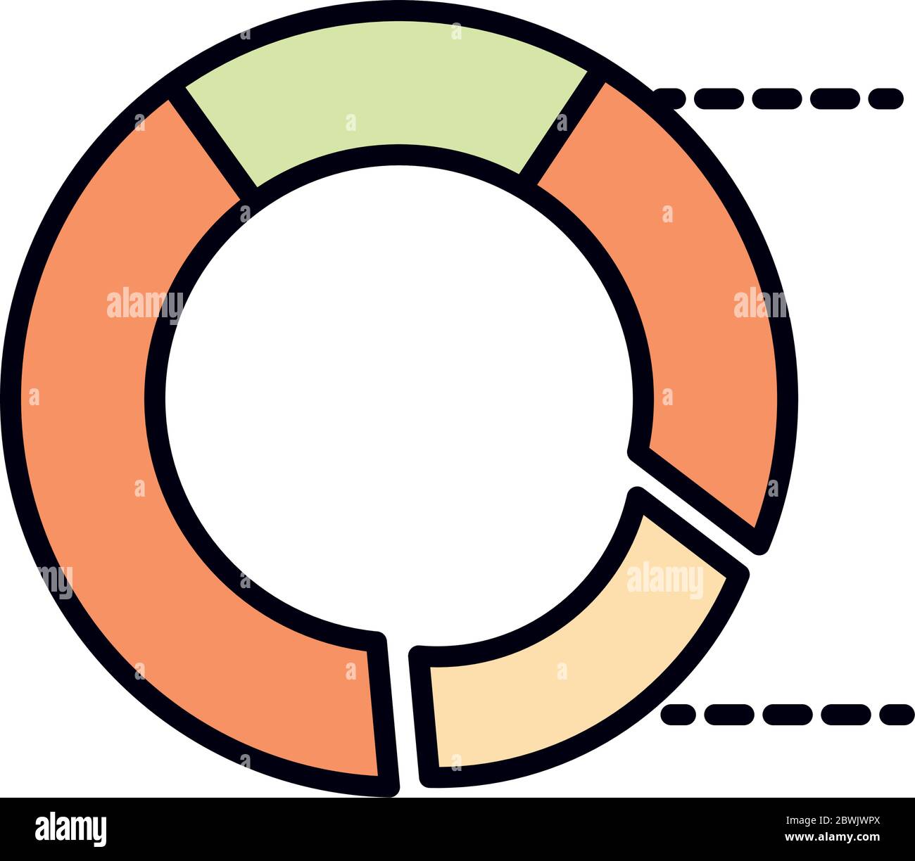 math education school science round diagram analysis line and fill ...