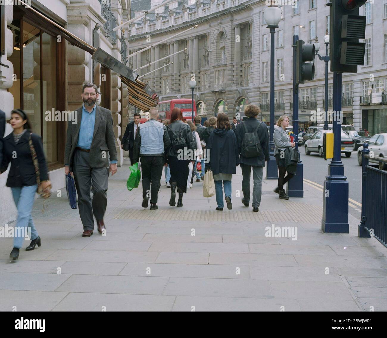 Street scene in Regent street, central London, south East England, UK ...