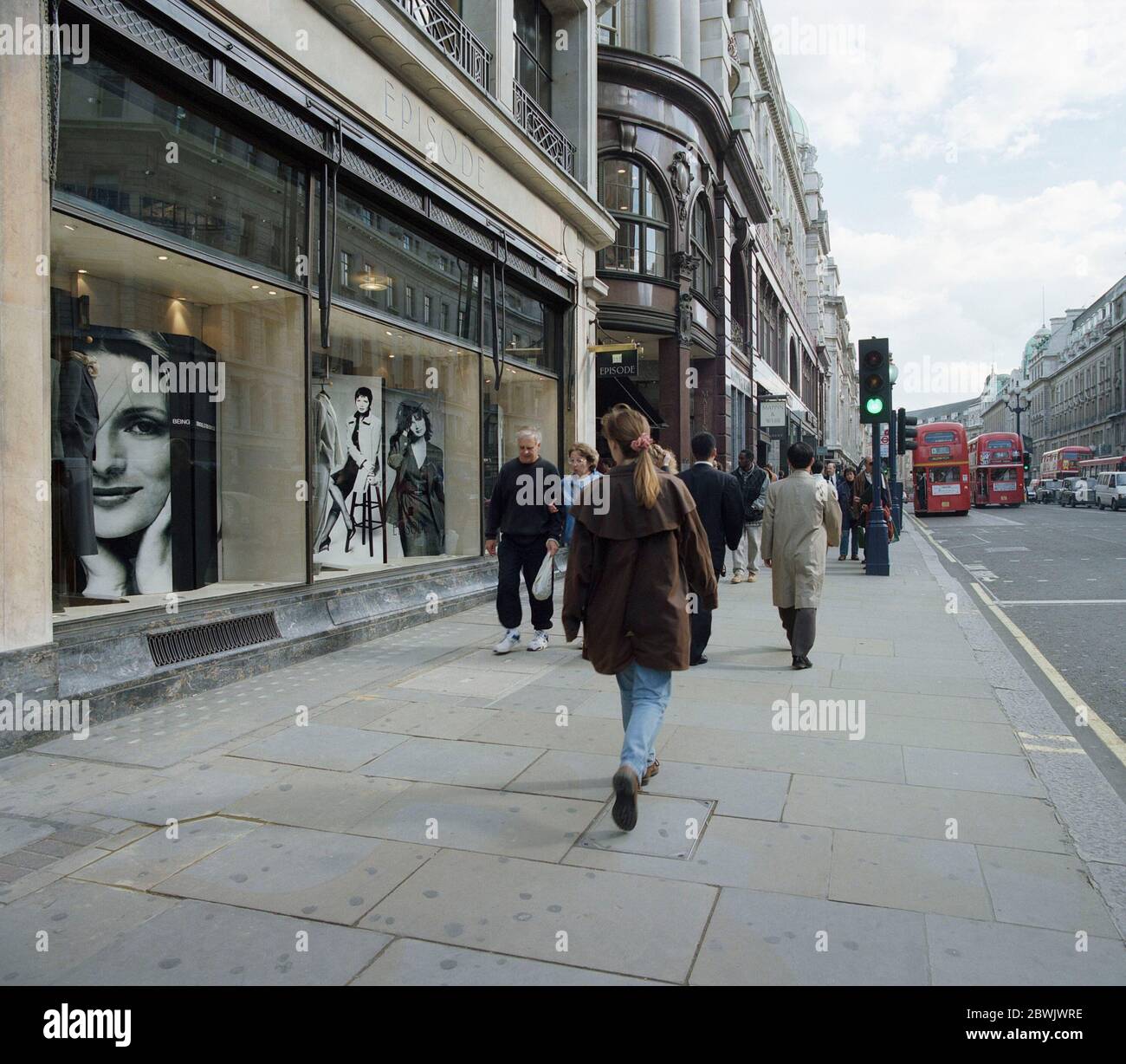 Street scene in Regent street, central London, south East England, UK ...