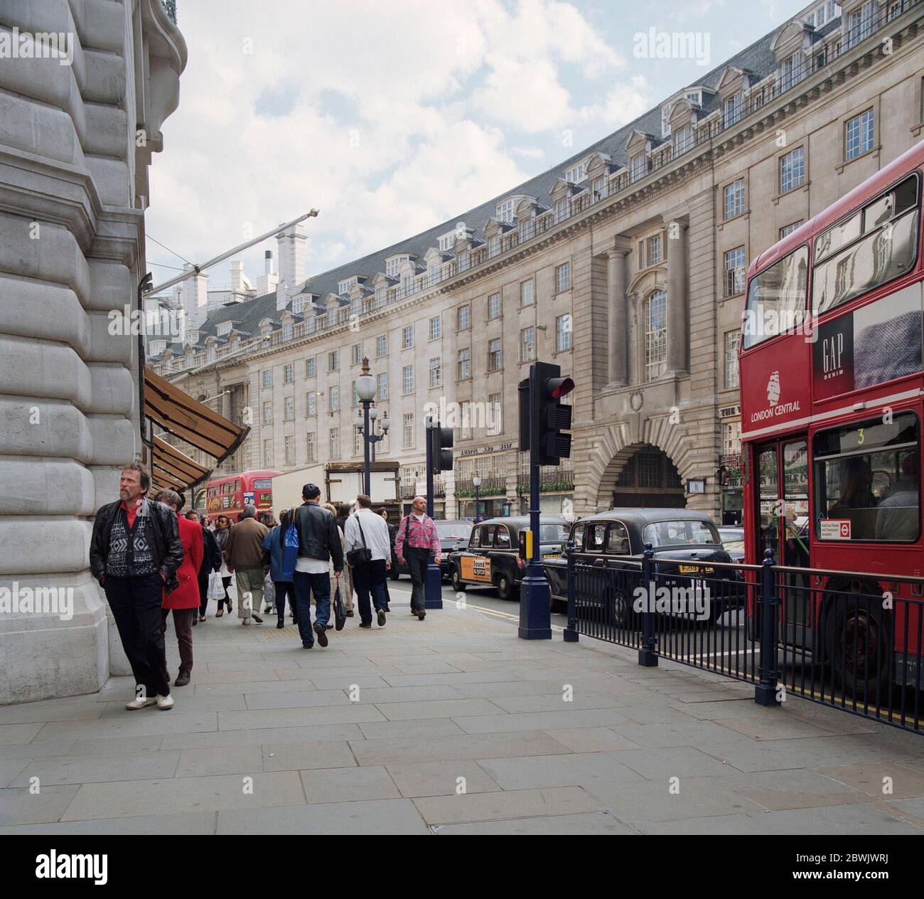 Street scene in Regent street, central London, south East England, UK ...
