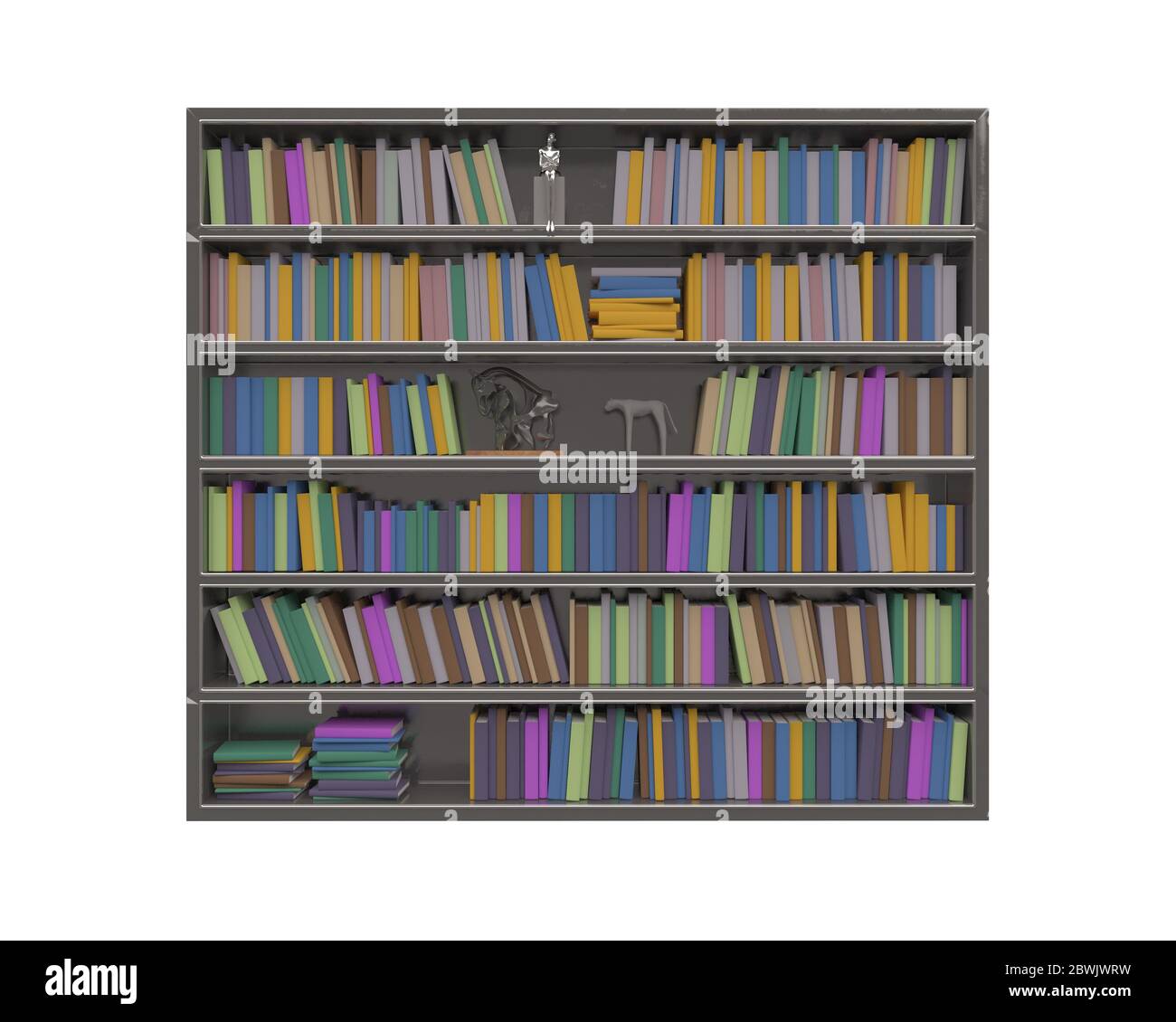 Full bookshelves Cut Out Stock Images & Pictures - Alamy