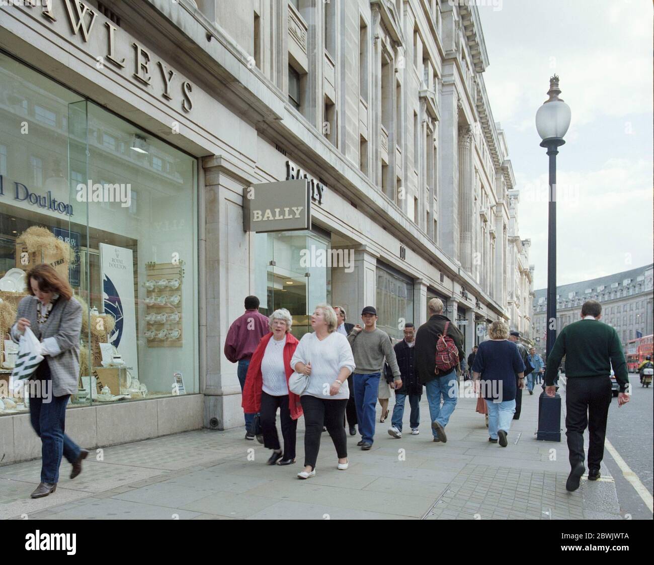 Street scene in Regent street, central London, south East England, UK ...
