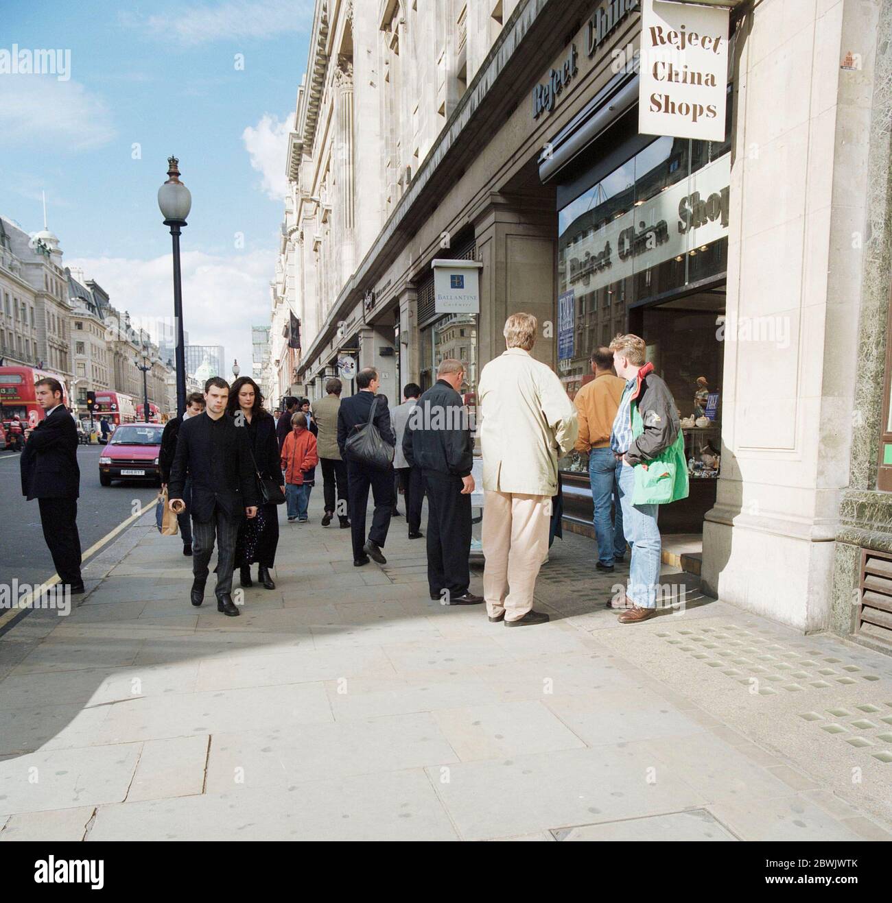Street scene in Regent street, central London, south East England, UK ...
