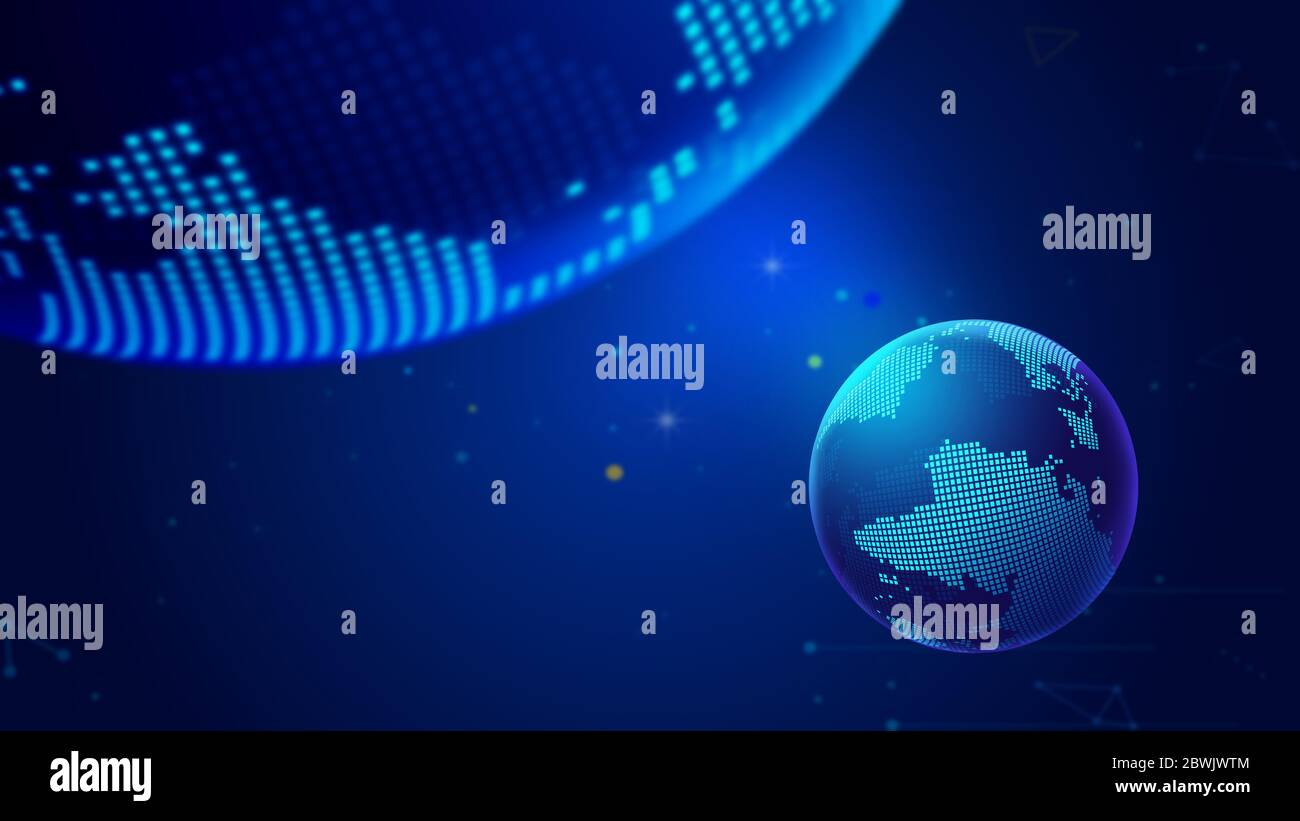 Digital earth map hi-res stock photography and images - Alamy