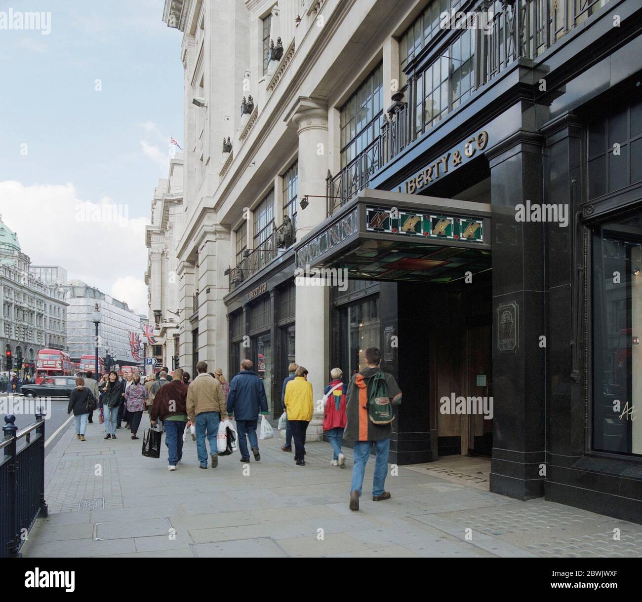 Street scene in Regent street, central London, south East England, UK ...