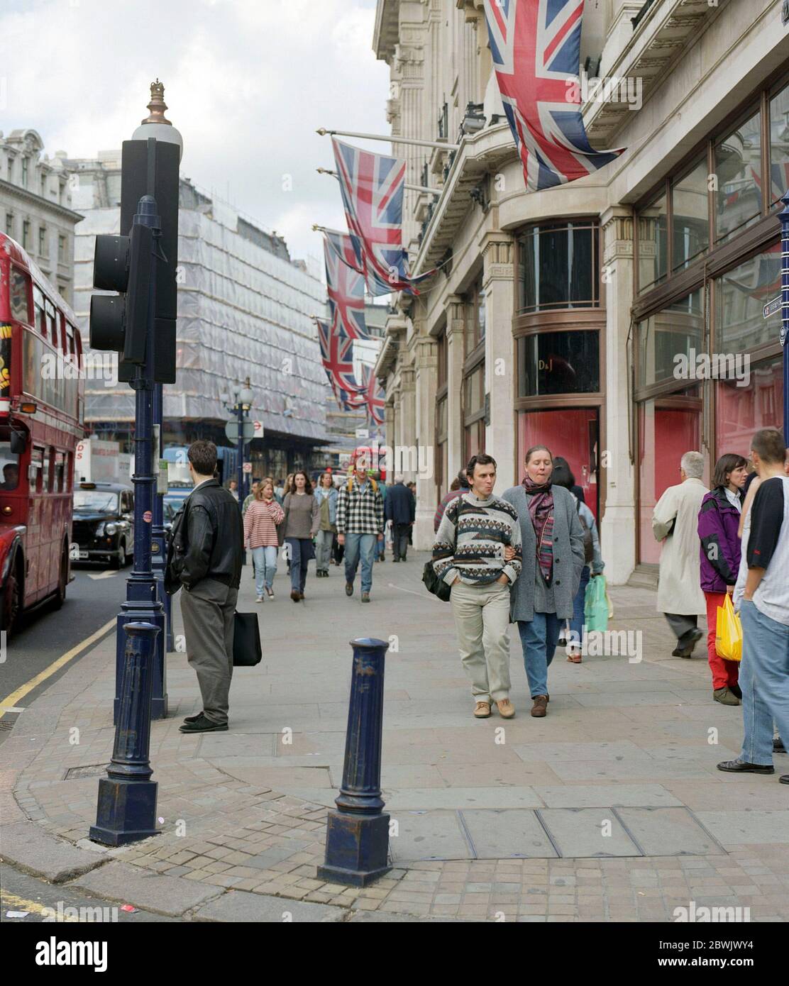 Street scene in Regent street, central London, south East England, UK ...