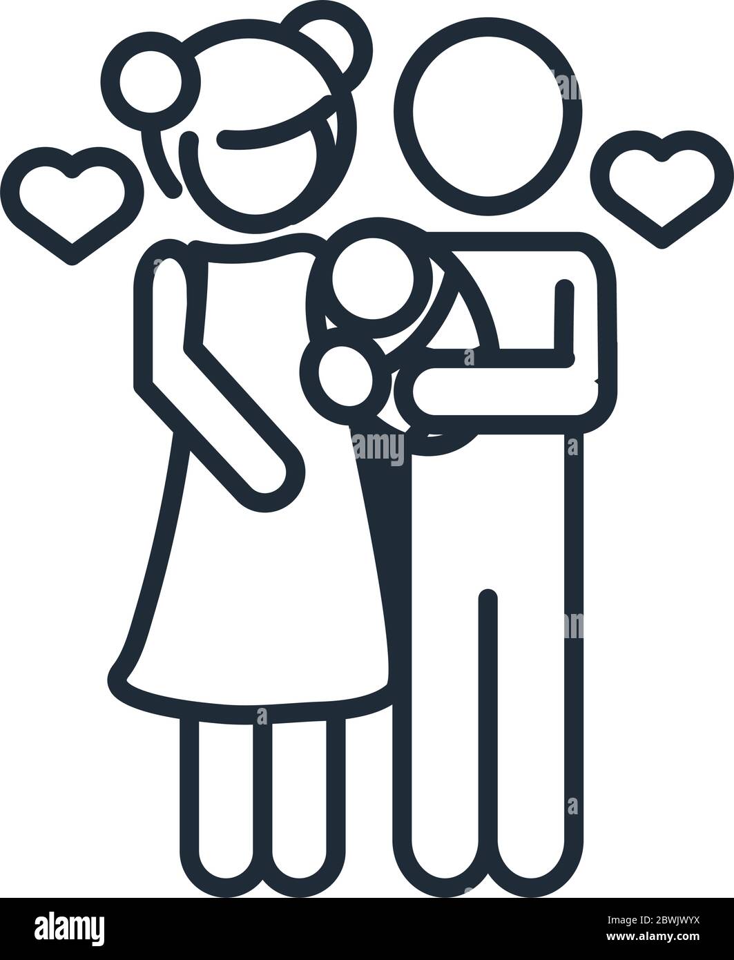 Animated Family Outline