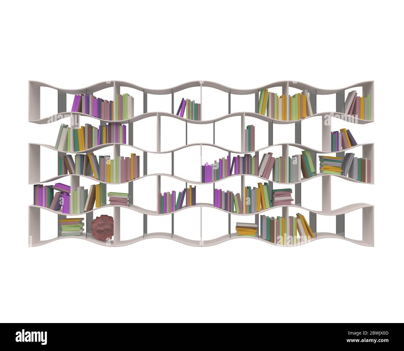 Full bookshelves Cut Out Stock Images & Pictures - Alamy