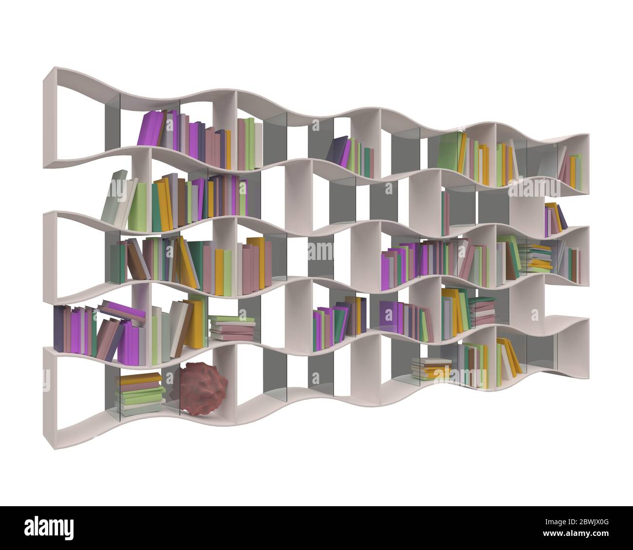 Full bookshelves Cut Out Stock Images & Pictures - Alamy