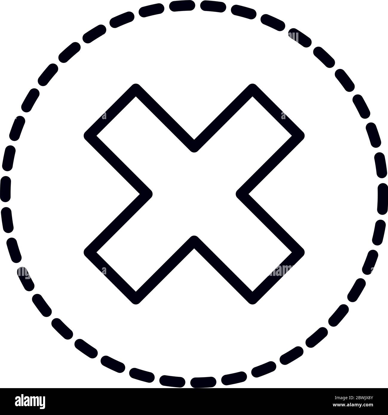 Multiplication Symbol Stock Vector Images Alamy