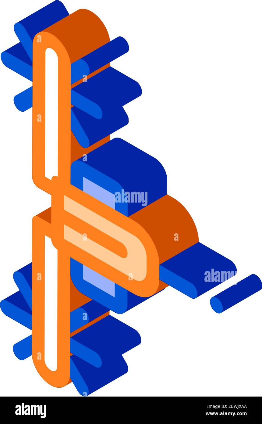 Agronomy Seeding Trailer isometric icon vector illustration Stock ...