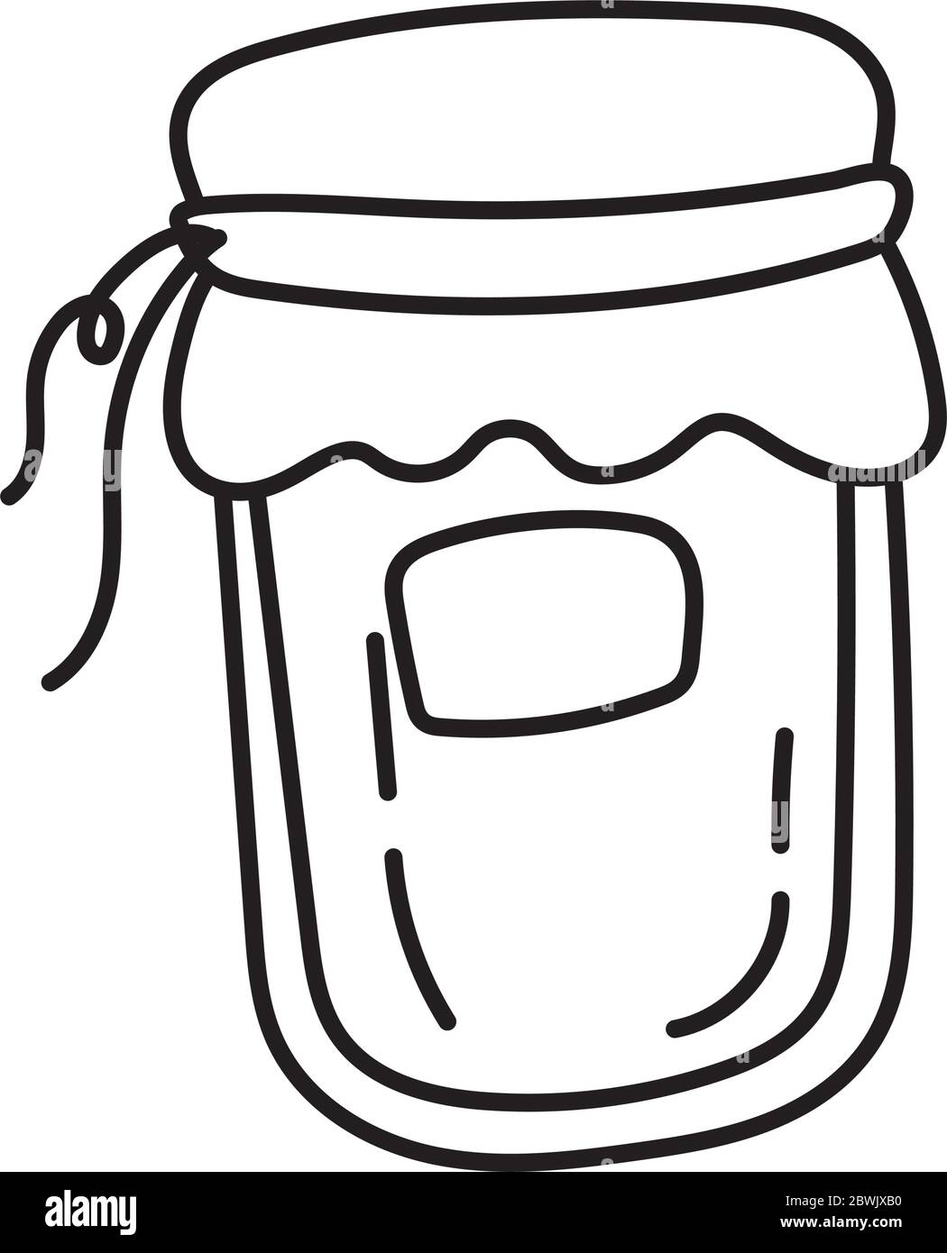 Jam jar clipart Black and White Stock Photos & Images - Alamy