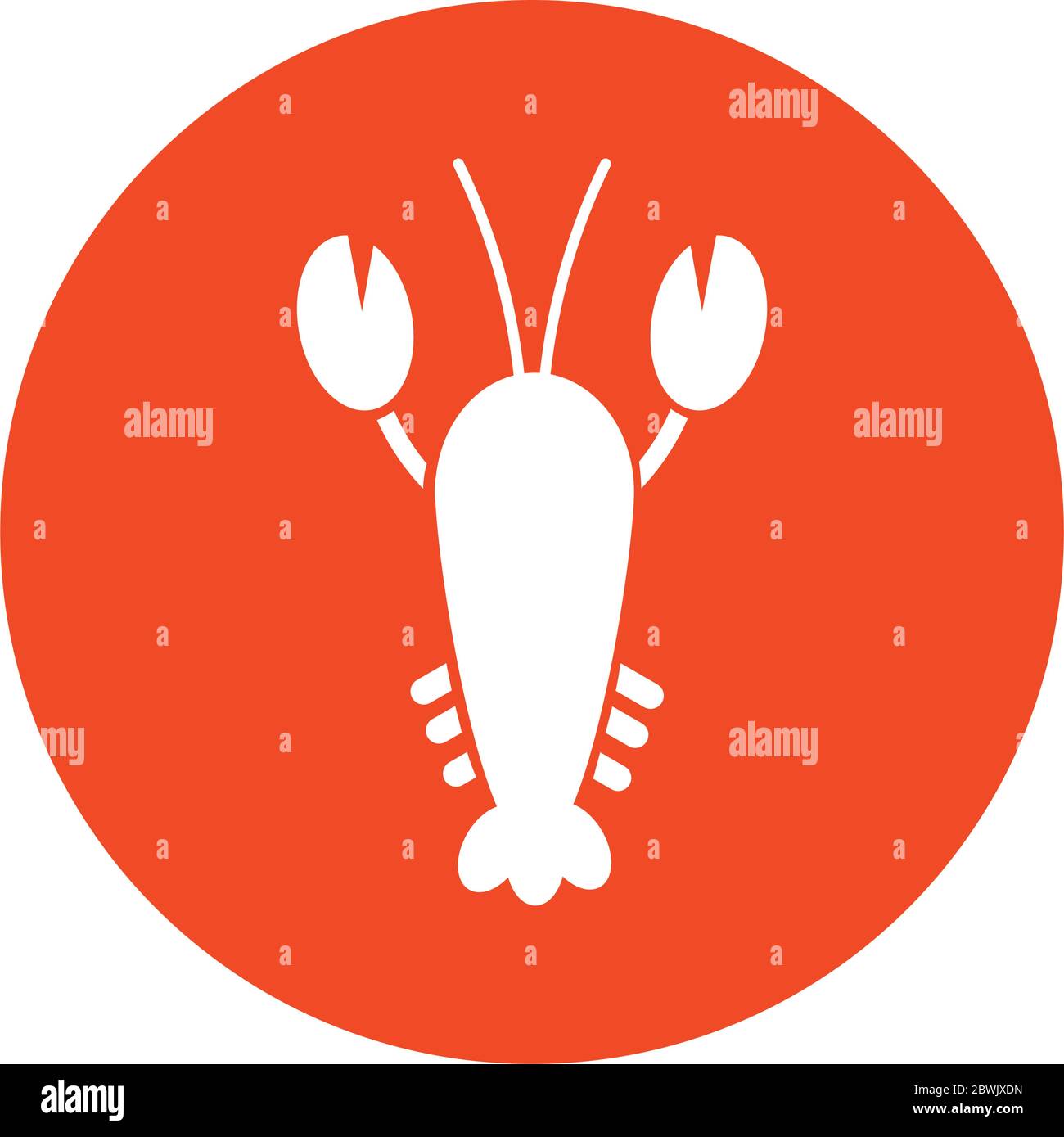 lobster seafood block style icon Stock Vector Image & Art - Alamy