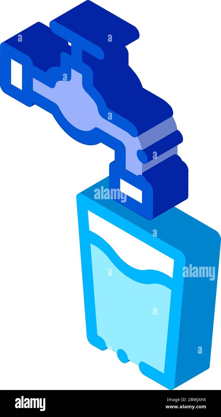 Water Final Microfilter Vector Sign Thin Line Icon Stock Vector Image ...