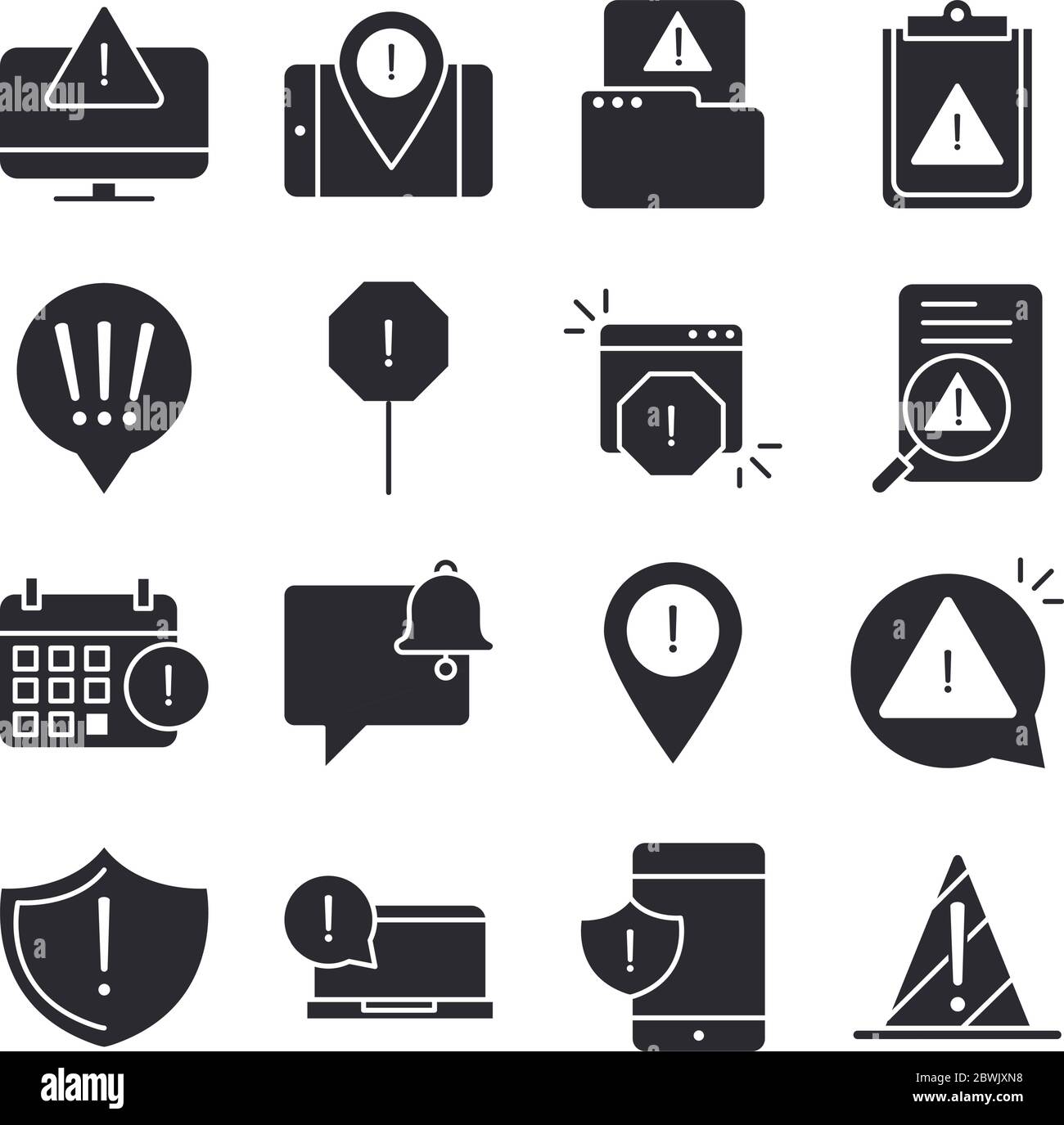alert, attention danger exclamation mark precaution information ...