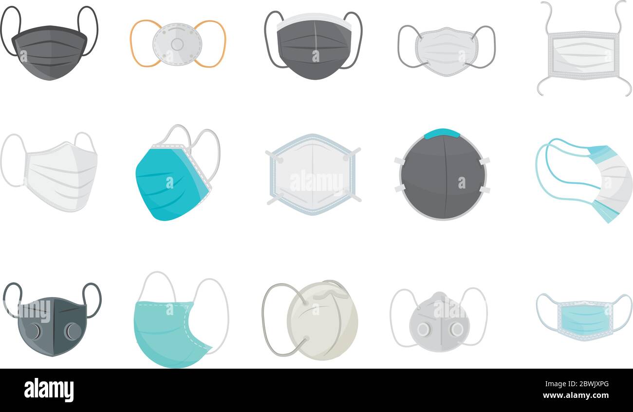 breathing medical masks, hospital or pollution protect, prevention face ...