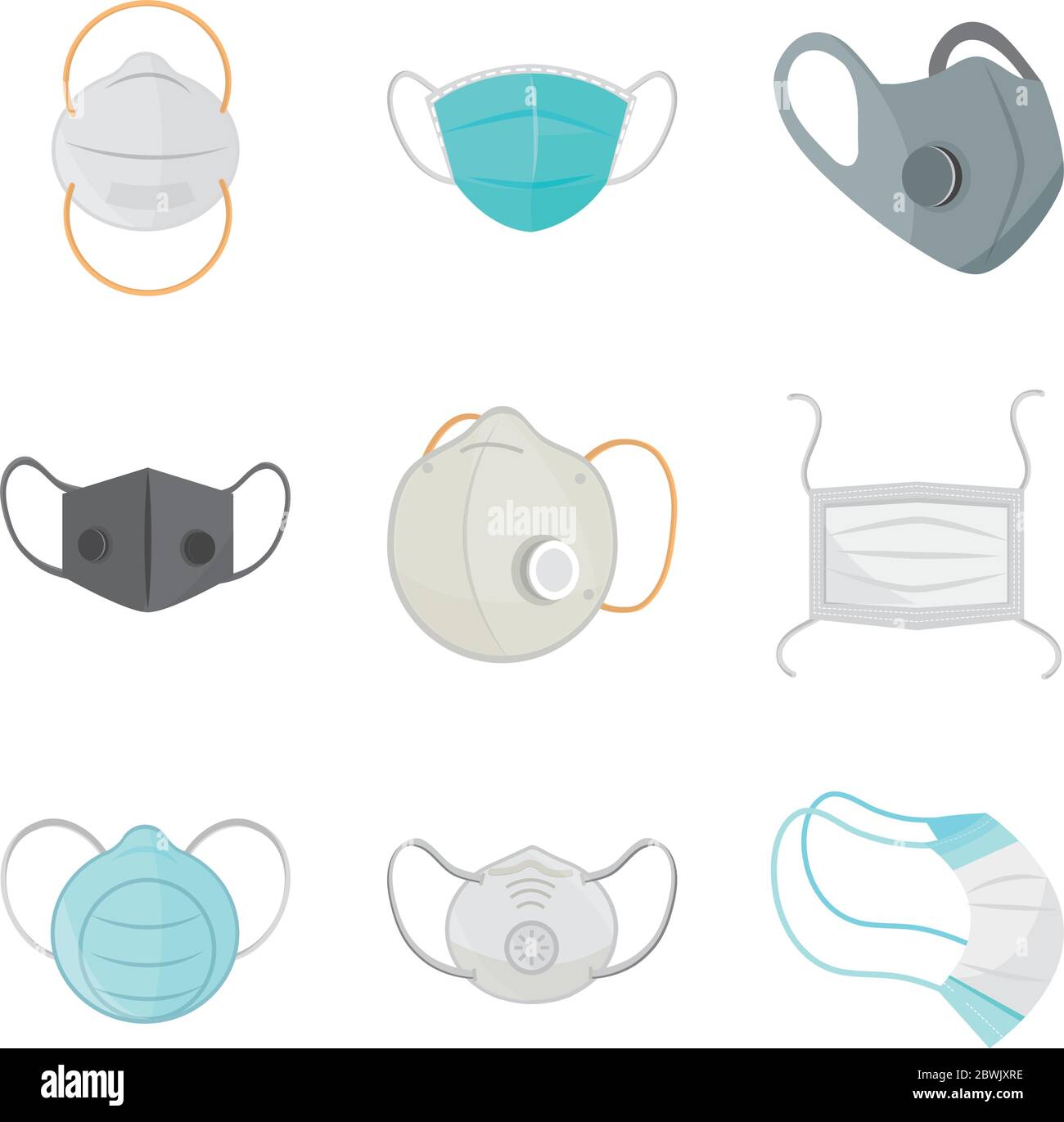 breathing medical masks, hospital or pollution protect, prevention face ...