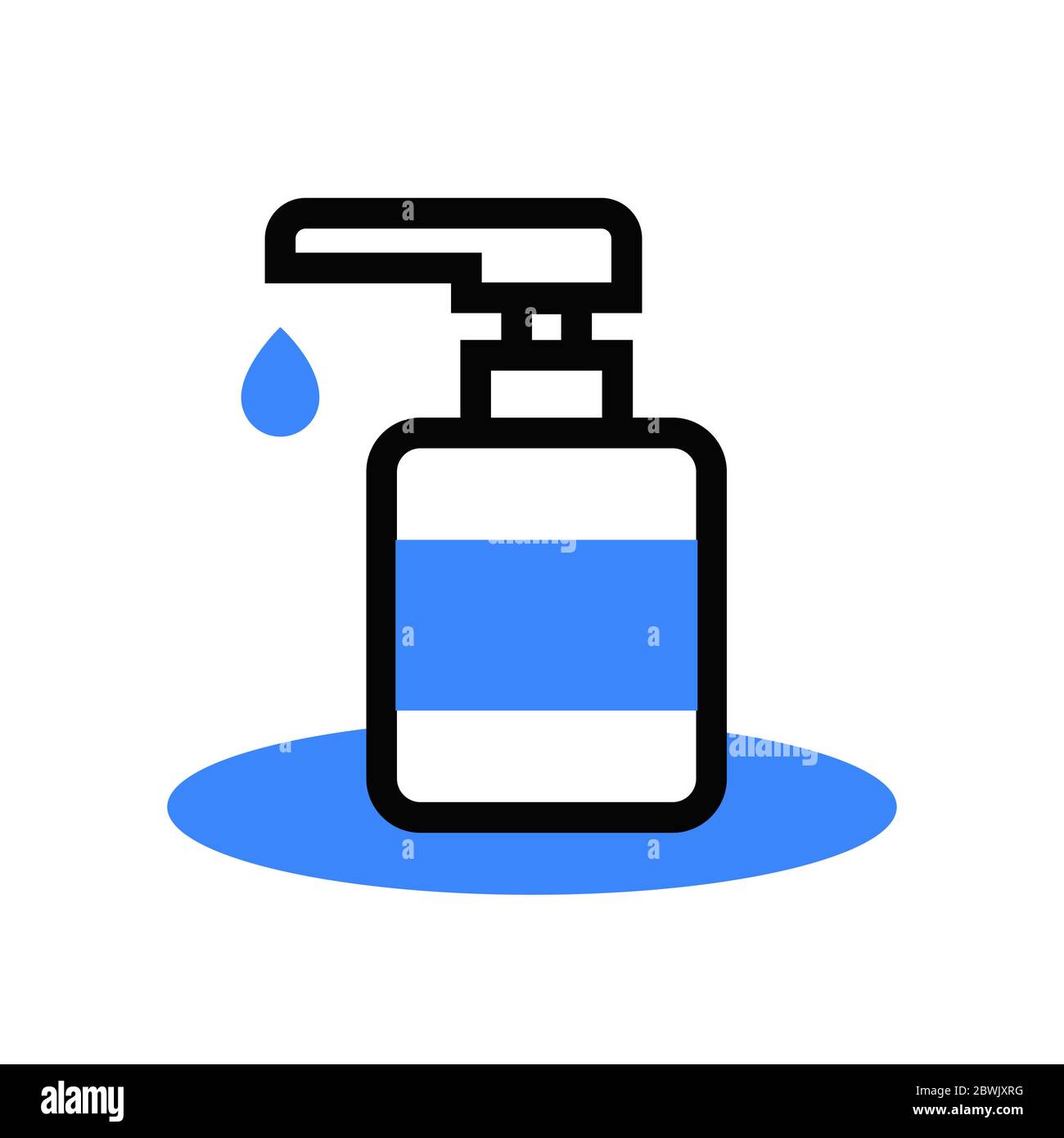 Sanitizer alcohol gel bottle icon Stock Vector Image & Art - Alamy