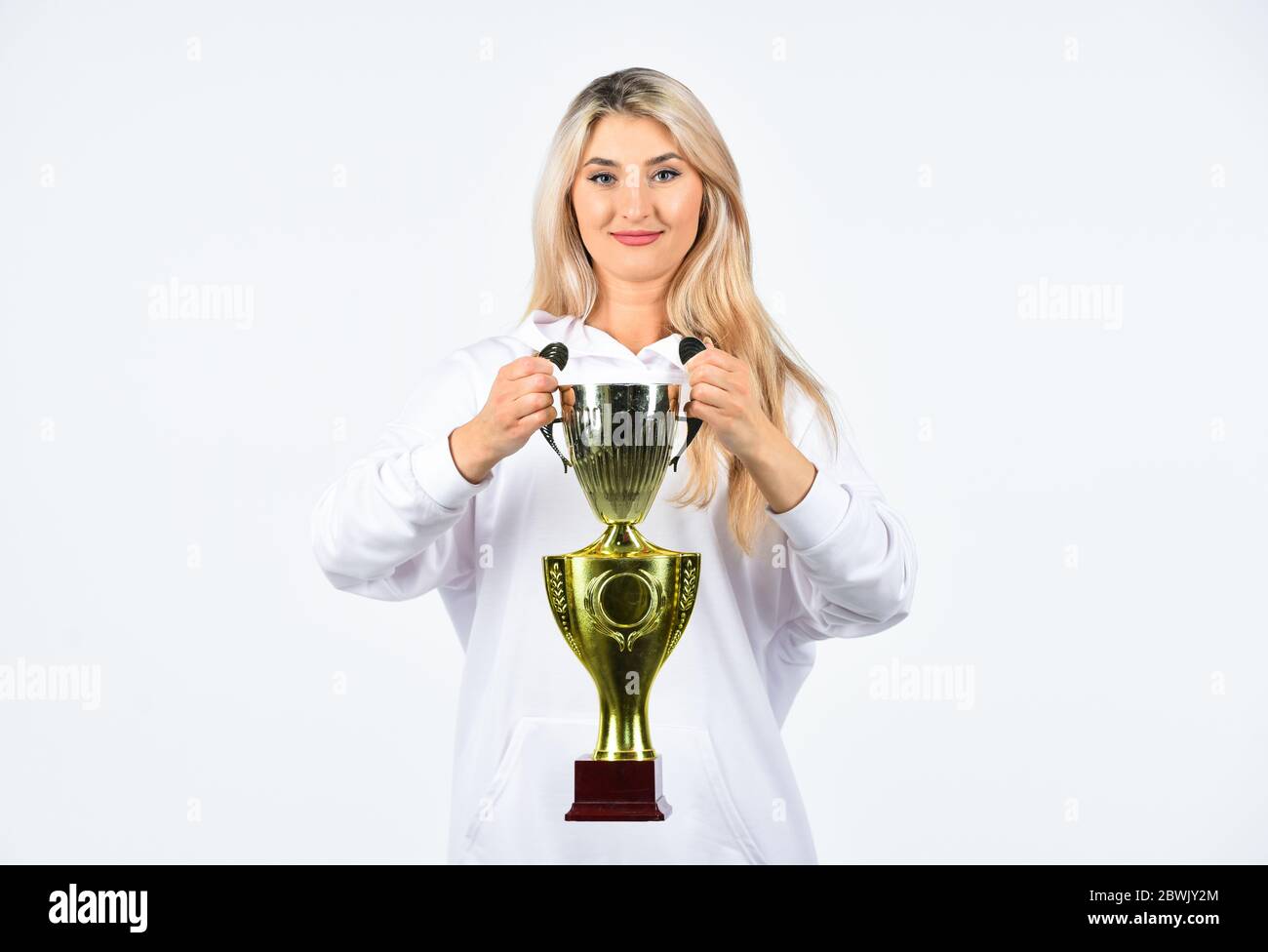 this is the victory. congratulations concept. female competition winner ...