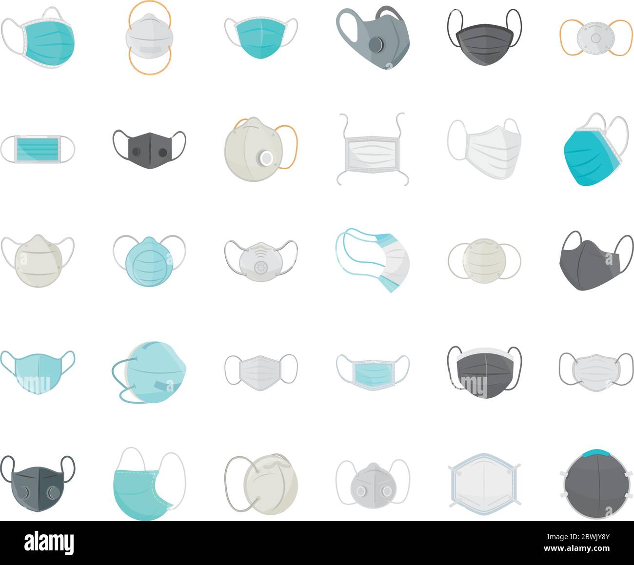 breathing medical masks, hospital or pollution protect, prevention face ...