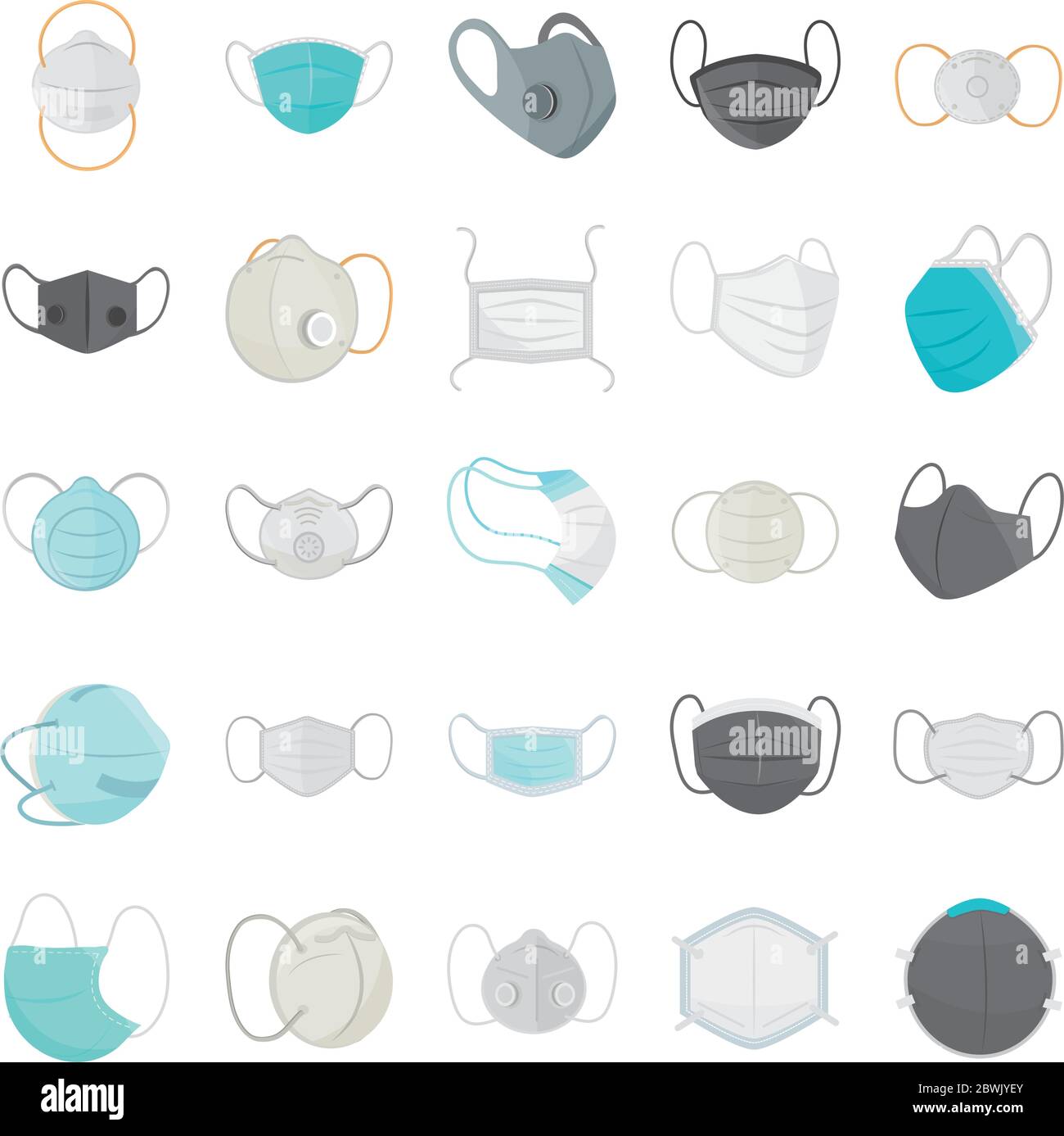 breathing medical masks, hospital or pollution protect, prevention face ...