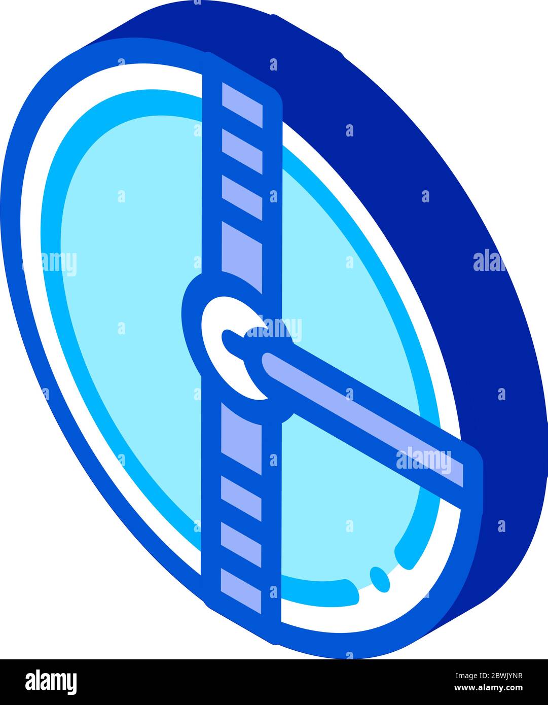 Water Treatment Industrial Building isometric icon vector illustration ...