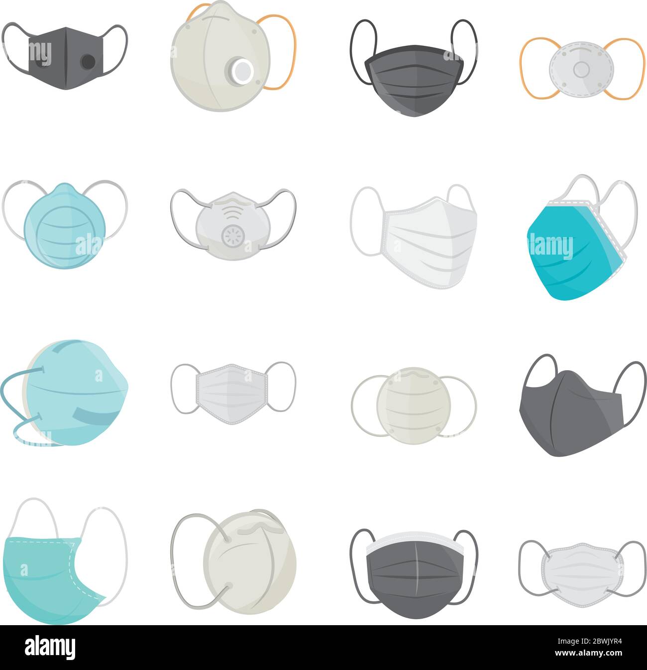 breathing medical masks, hospital or pollution protect, prevention face ...