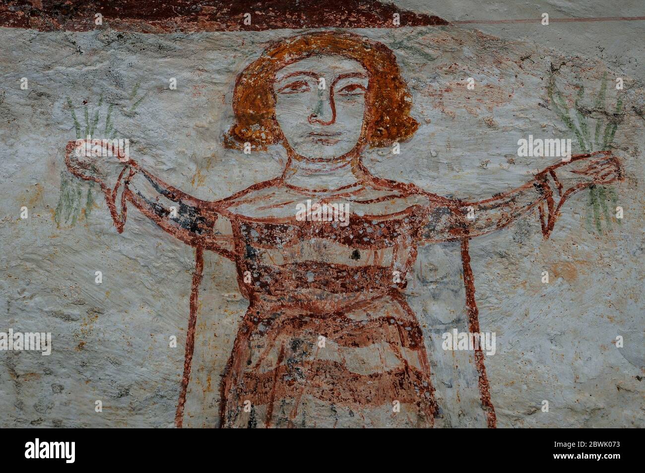 Herald of Spring: symbolic female flower-gatherer illustrates month of ...