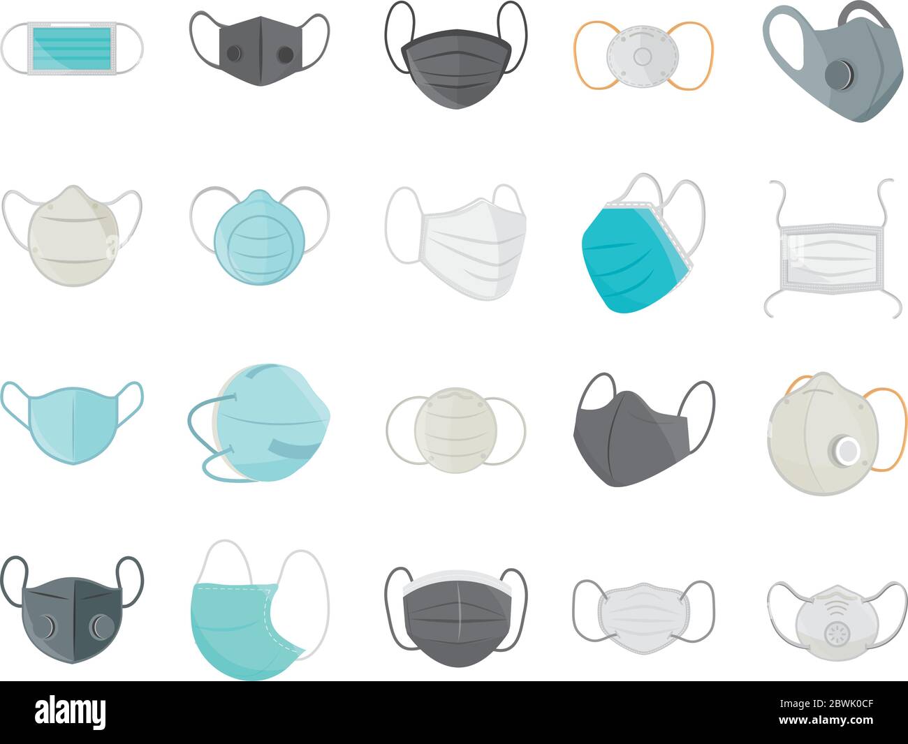 breathing medical masks, hospital or pollution protect, prevention face ...