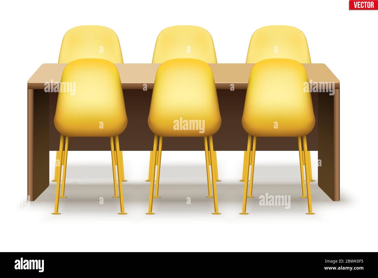 Design interior table chairs Stock Vector Images - Alamy