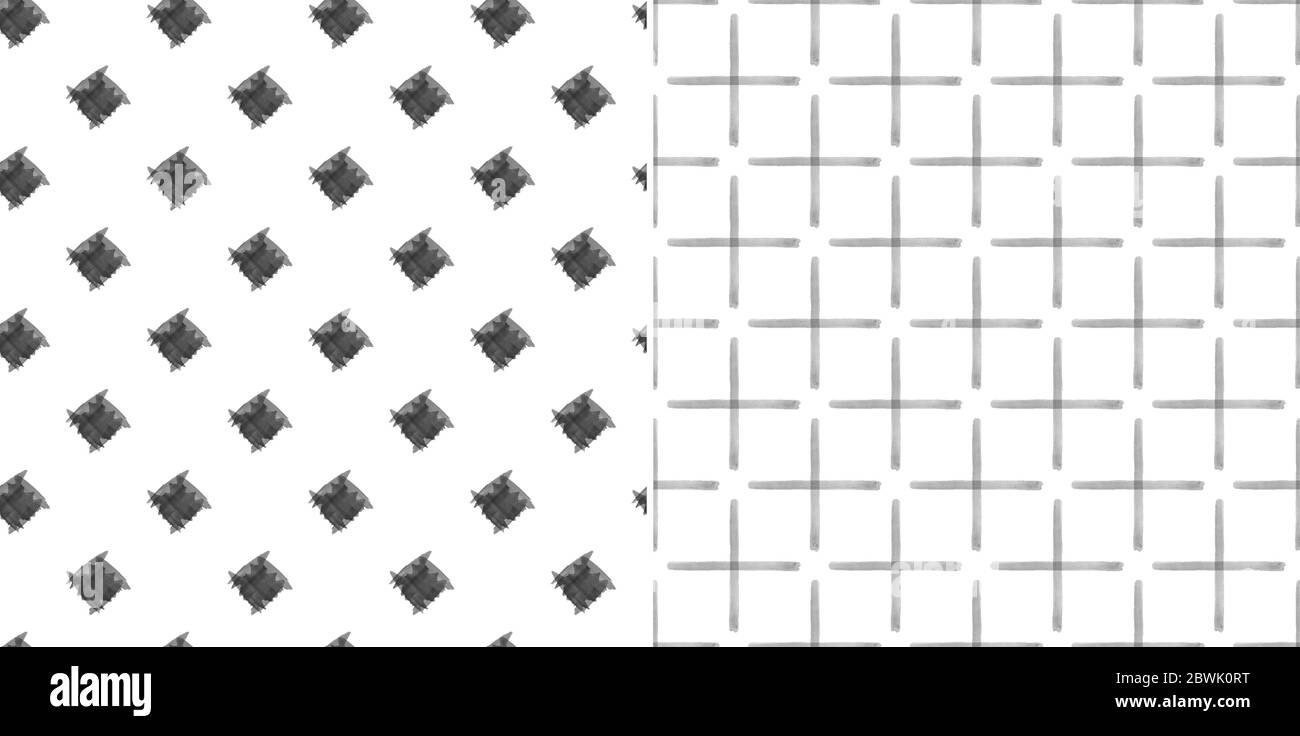 Hand drawn cross painted seamless pattern. Repeating crosses. Ornament ...