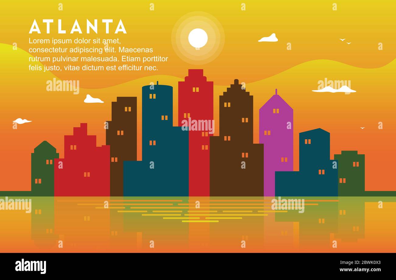 Downtown atlanta tour Stock Vector Images - Alamy