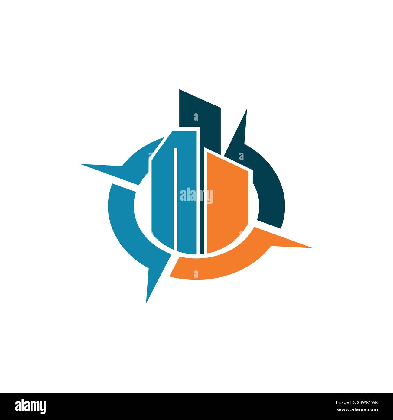 High tech building Stock Vector Images - Alamy