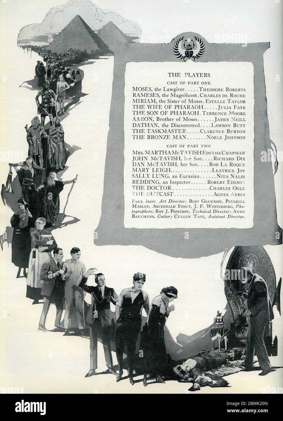 THEODORE ROBERTS as Moses in THE TEN COMMANDMENTS 1923 director CECIL B ...