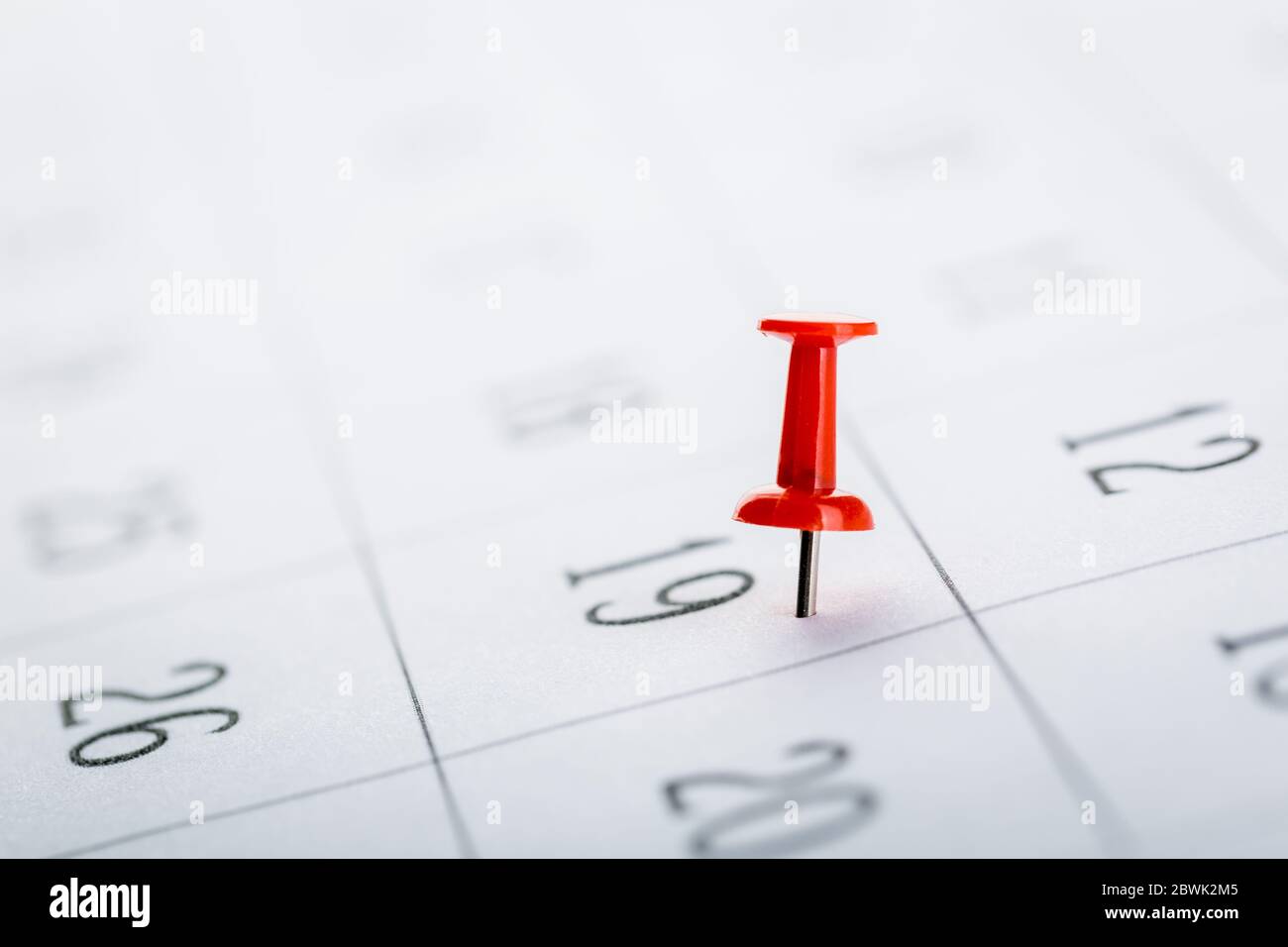 2020 calendar page marked with an important date in red pin. timeline ...