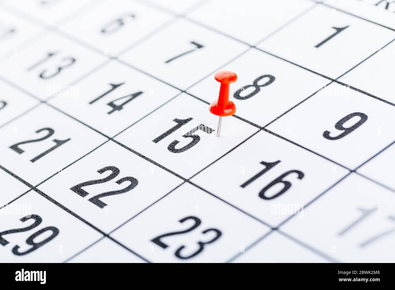 2020 calendar page marked with an important date in red pin. timeline ...