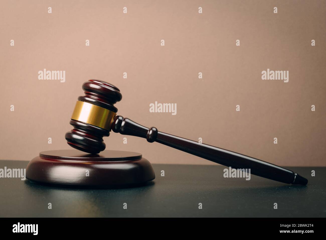 Judge Gavel on a wooden table. The concept of law. sentence, justice ...